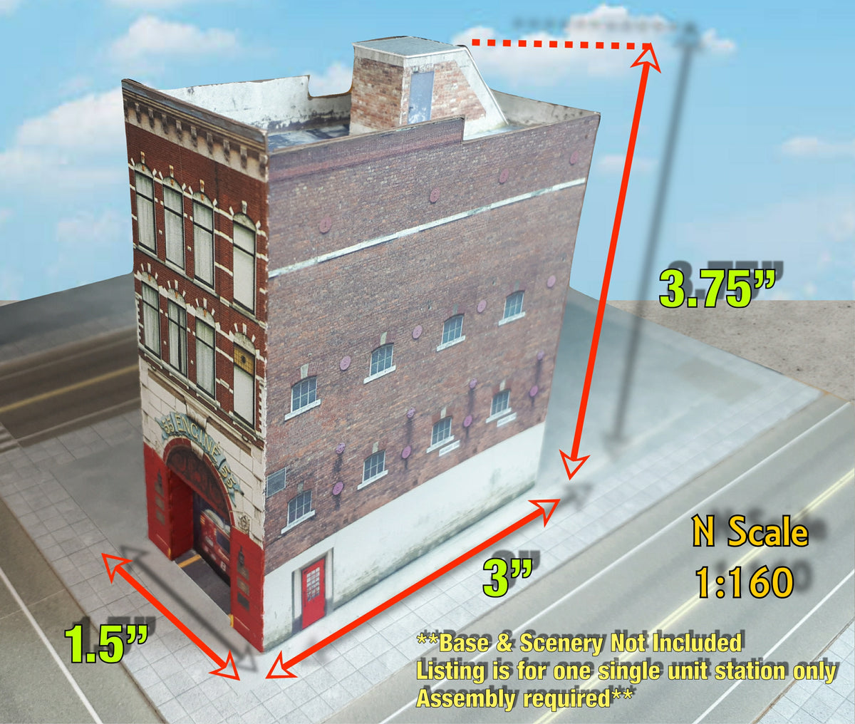 "Engine 55" Fire Station – CustomZscales